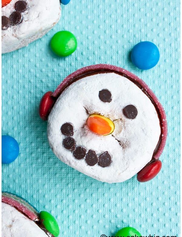 Easy Snowman Donuts