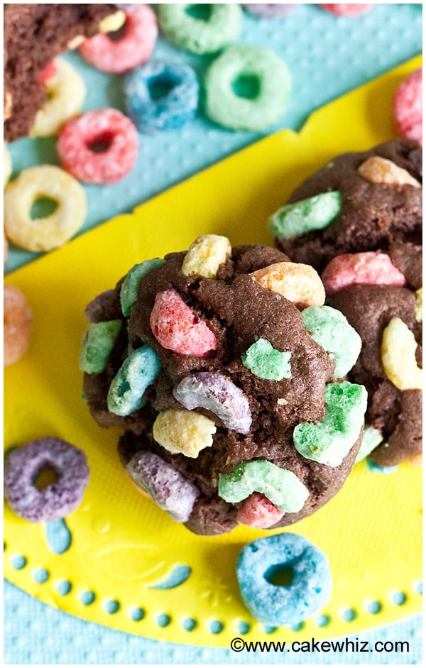 Fruit Loops Chocolate Cookies - CakeWhiz