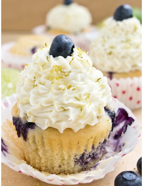 Blueberry Lime Cupcakes