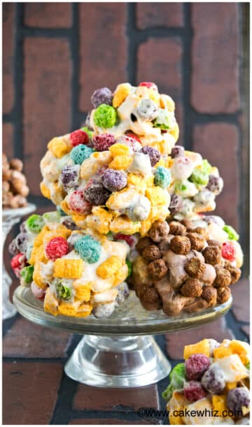 Rainbow Cereal Balls {No Bake} - CakeWhiz