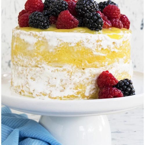 Moist Lemon Cake {With Lemon Curd} - CakeWhiz