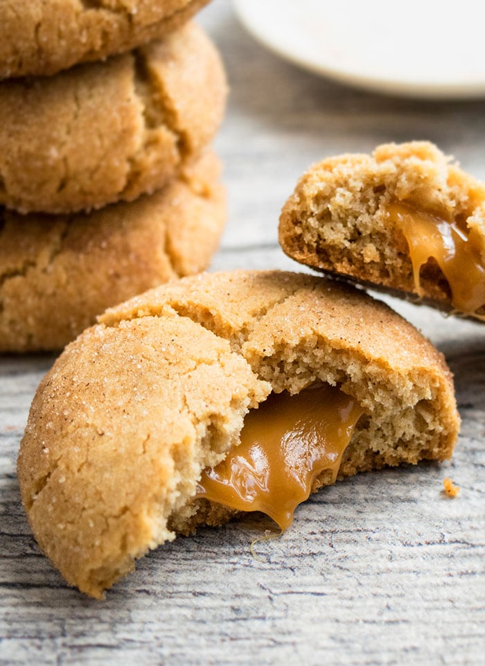 Caramel Snickerdoodles {Soft & Chewy} - CakeWhiz