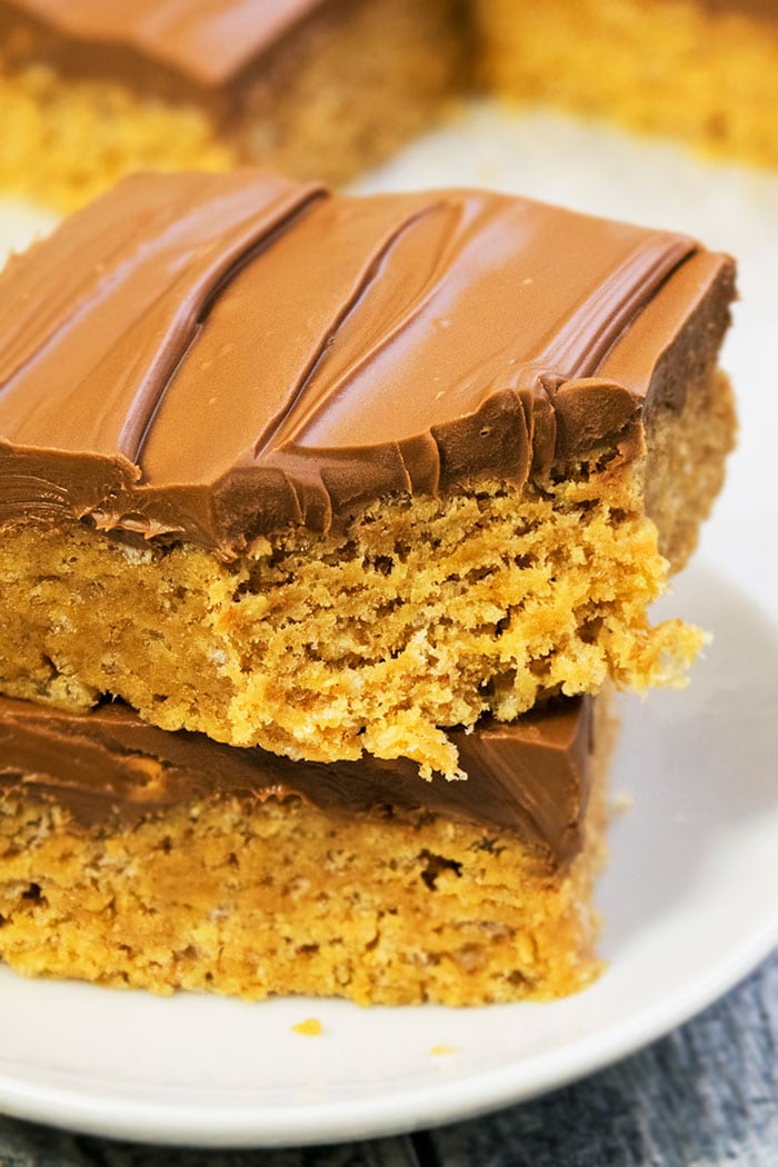 Easy Scotcheroos {No Corn Syrup} - CakeWhiz