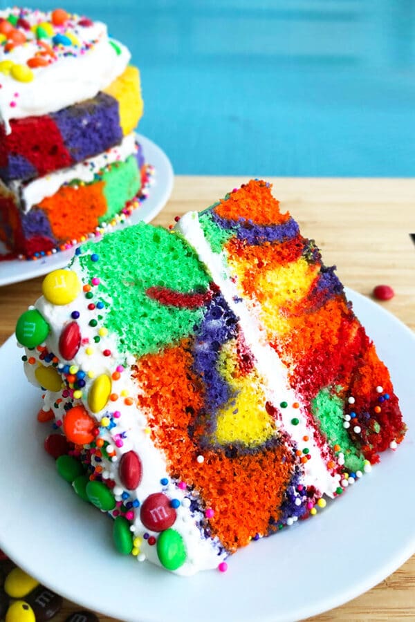 Easy Rainbow Cake {With Cake Mix} - CakeWhiz