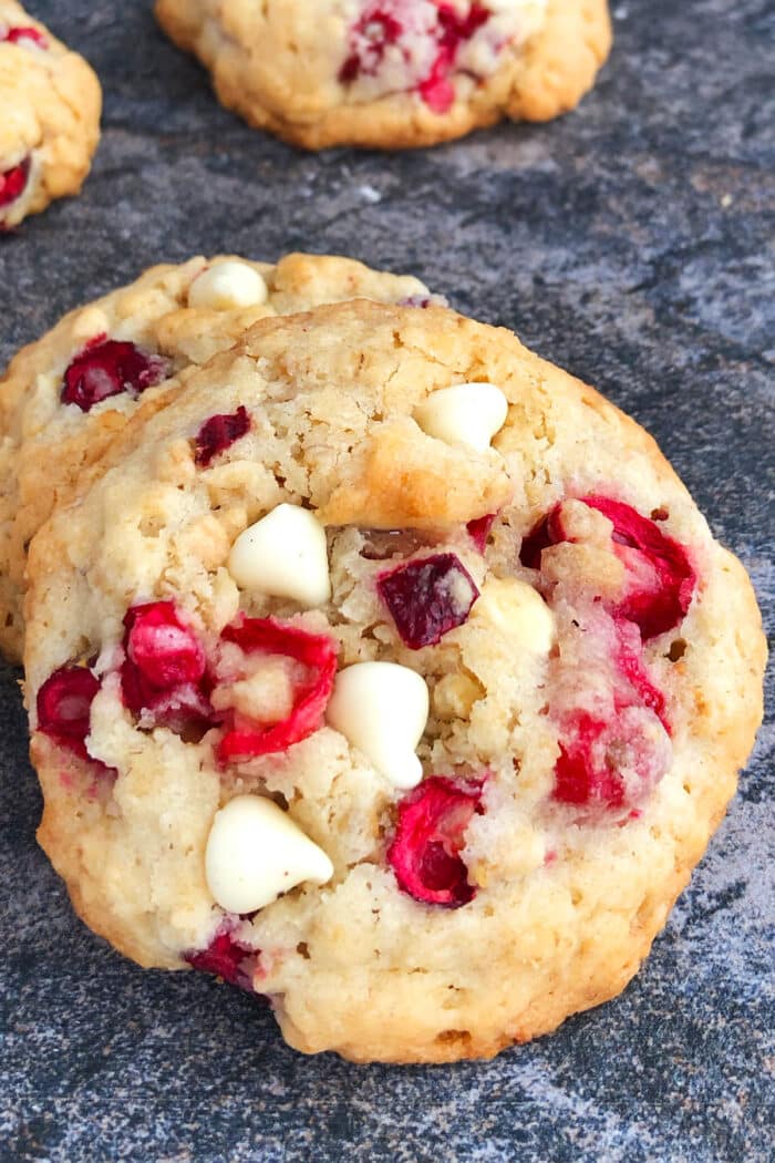 Fresh Cranberry Cookies {White Chocolate, Orange, Oatmeal} - CakeWhiz