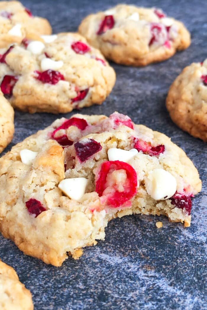 Fresh Cranberry Cookies {White Chocolate, Orange, Oatmeal} - CakeWhiz