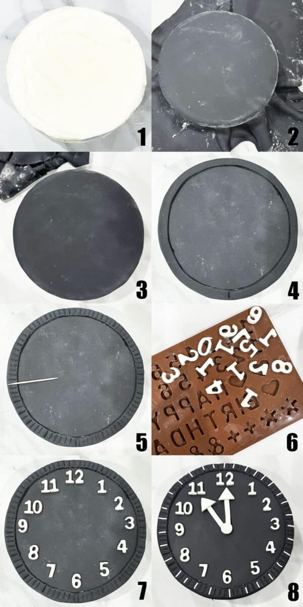 Easy New Year Cake {Clock Cake} - CakeWhiz