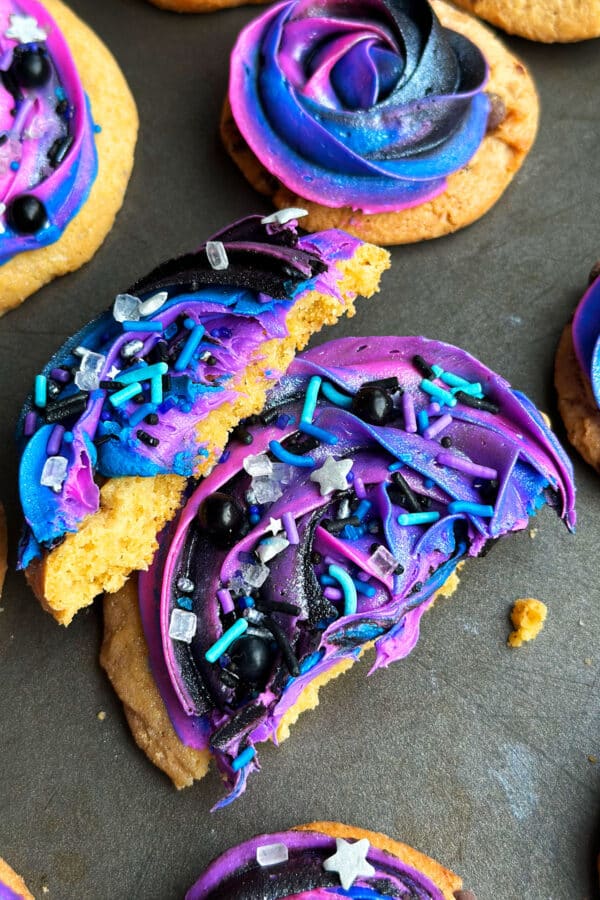 Easy Galaxy Cookies {Buttercream Icing} - CakeWhiz