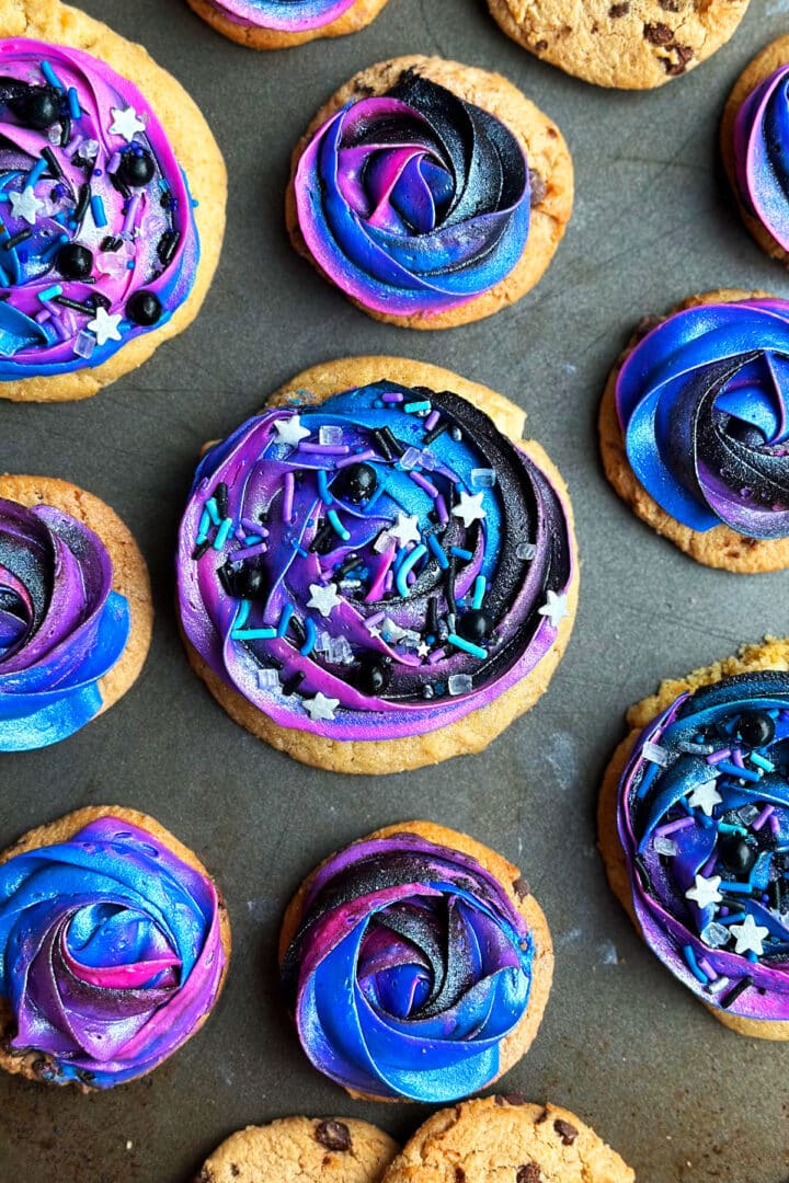 Easy Galaxy Cookies {Buttercream Icing} - CakeWhiz