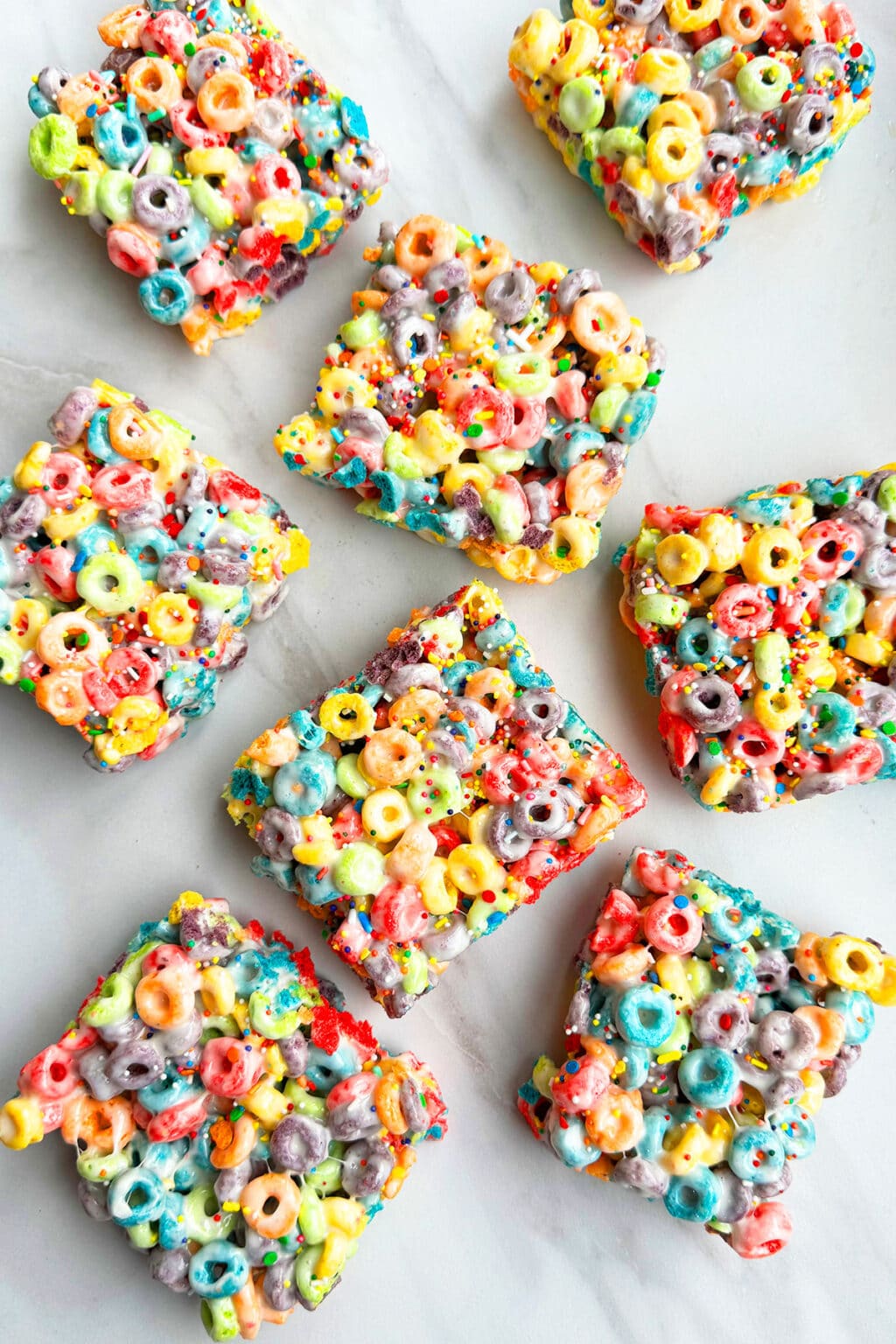 Rainbow Cereal Bars {3 Ingredients} - CakeWhiz