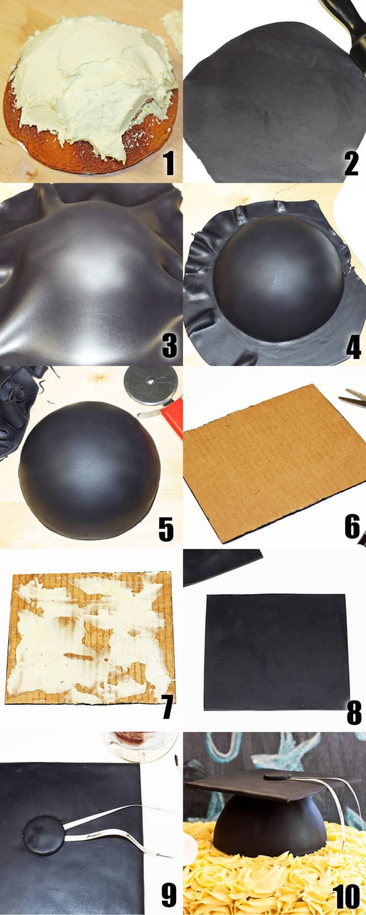 Easy Graduation Cake {Cap & Diploma} - CakeWhiz