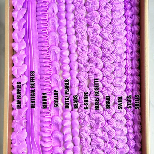 How to Pipe Cake Borders Buttercream