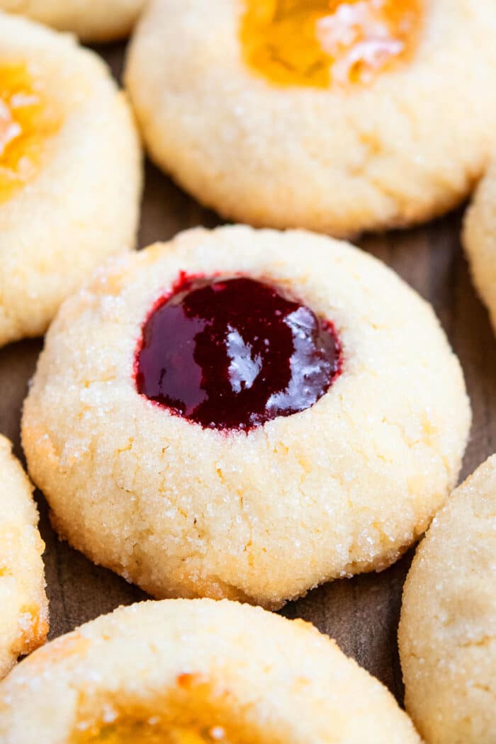 Jam Thumbprint Cookies {Soft & Buttery} - CakeWhiz