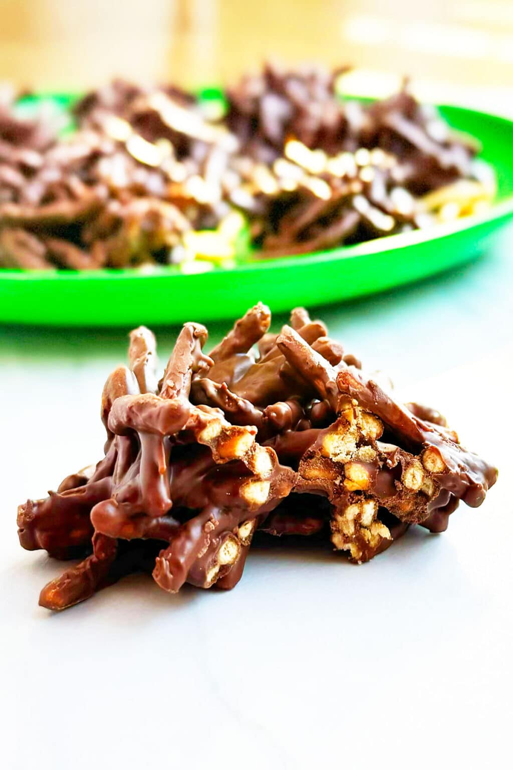 Chocolate Haystack Cookies {No Bake} - CakeWhiz