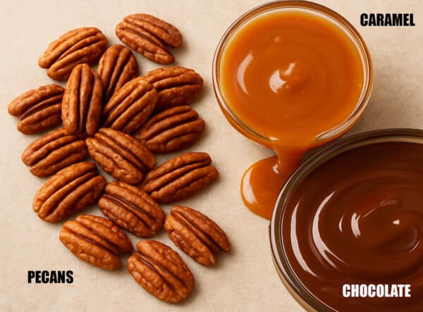 Homemade Chocolate Turtles {Caramel Pecan Candy} - CakeWhiz